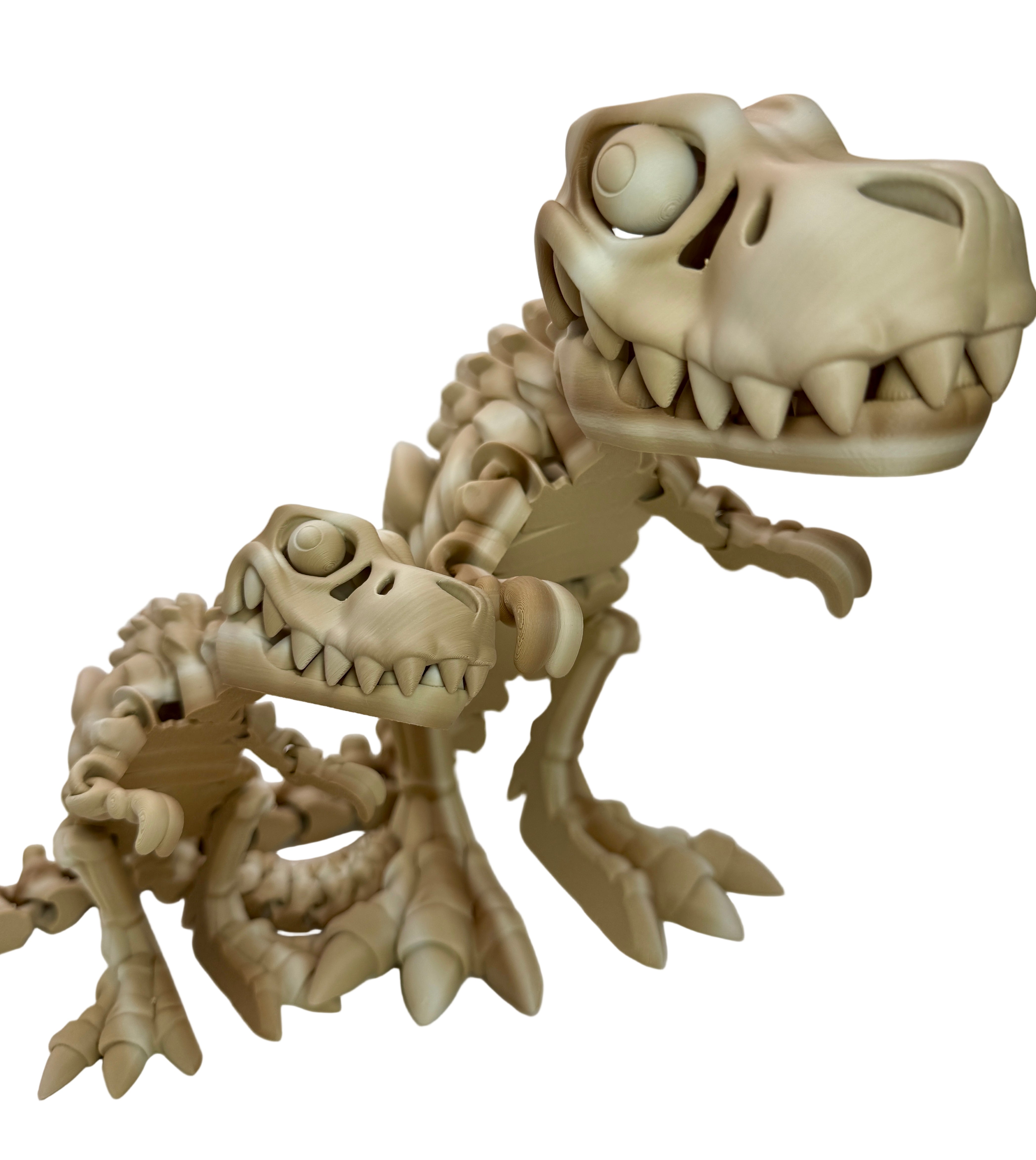 T-Rex 3D Printed Fully Articulating Flexi Figure (Regular & Large Size ...